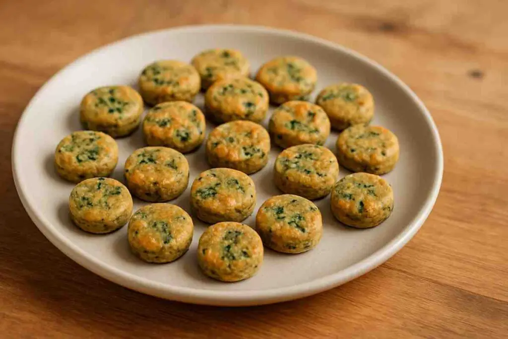 Homemade Spinach and Cheese Dog Biscuits (Easy 5 Ingredient Recipe)