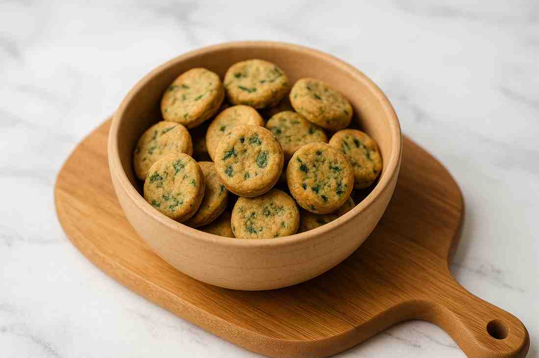 Homemade Spinach and Cheese Dog Biscuits (Easy 5 Ingredient Recipe)